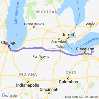Limousine service between Huntsburg, OH and O'Hare Midway airport