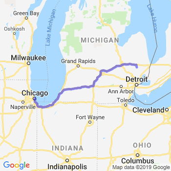 Limousine service between Almont, MI and O'Hare Midway airport