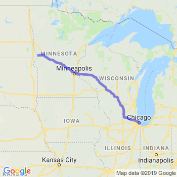 Limousine service between Campbell, MN and O'Hare Midway airport